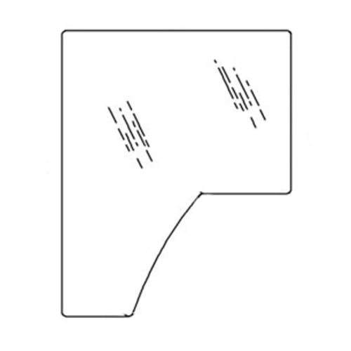 John Deere R157210 Cab Door Glass LH - Farm Parts Store